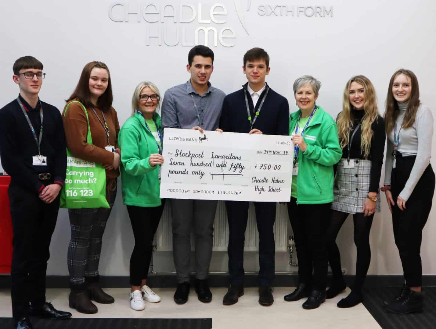 CHHS students raise £750 for The Samaritans - Cheadle Hulme High School